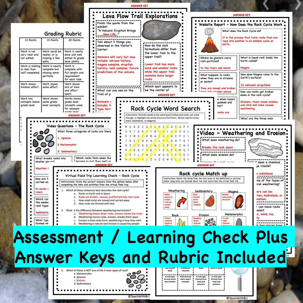 Rock Cycle Weathering and Erosion Virtual Field Trip- Google Classroom ...
