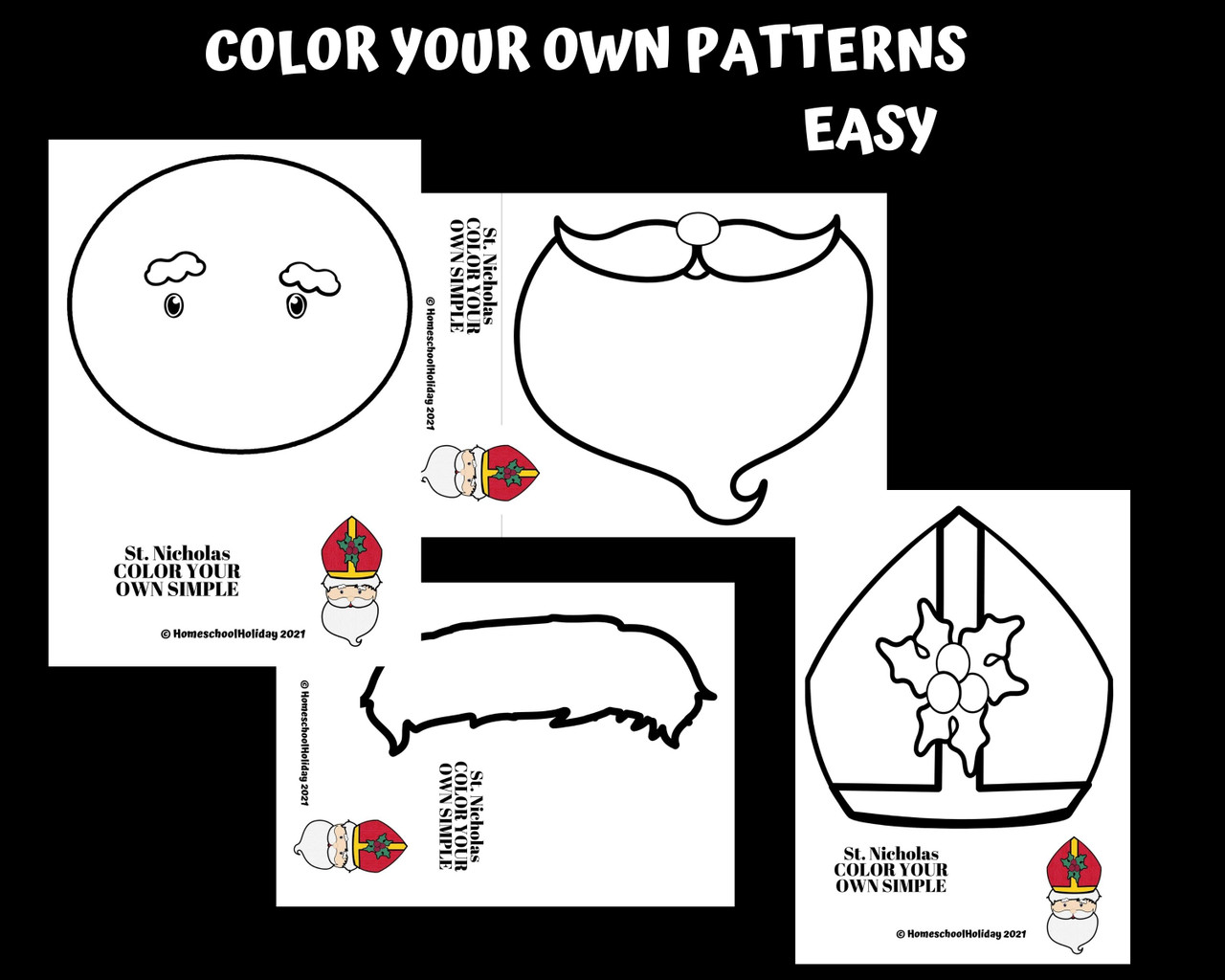 Saint Nicholas Paper Plate Craft for St. Nicholas Day or Saint Study ...