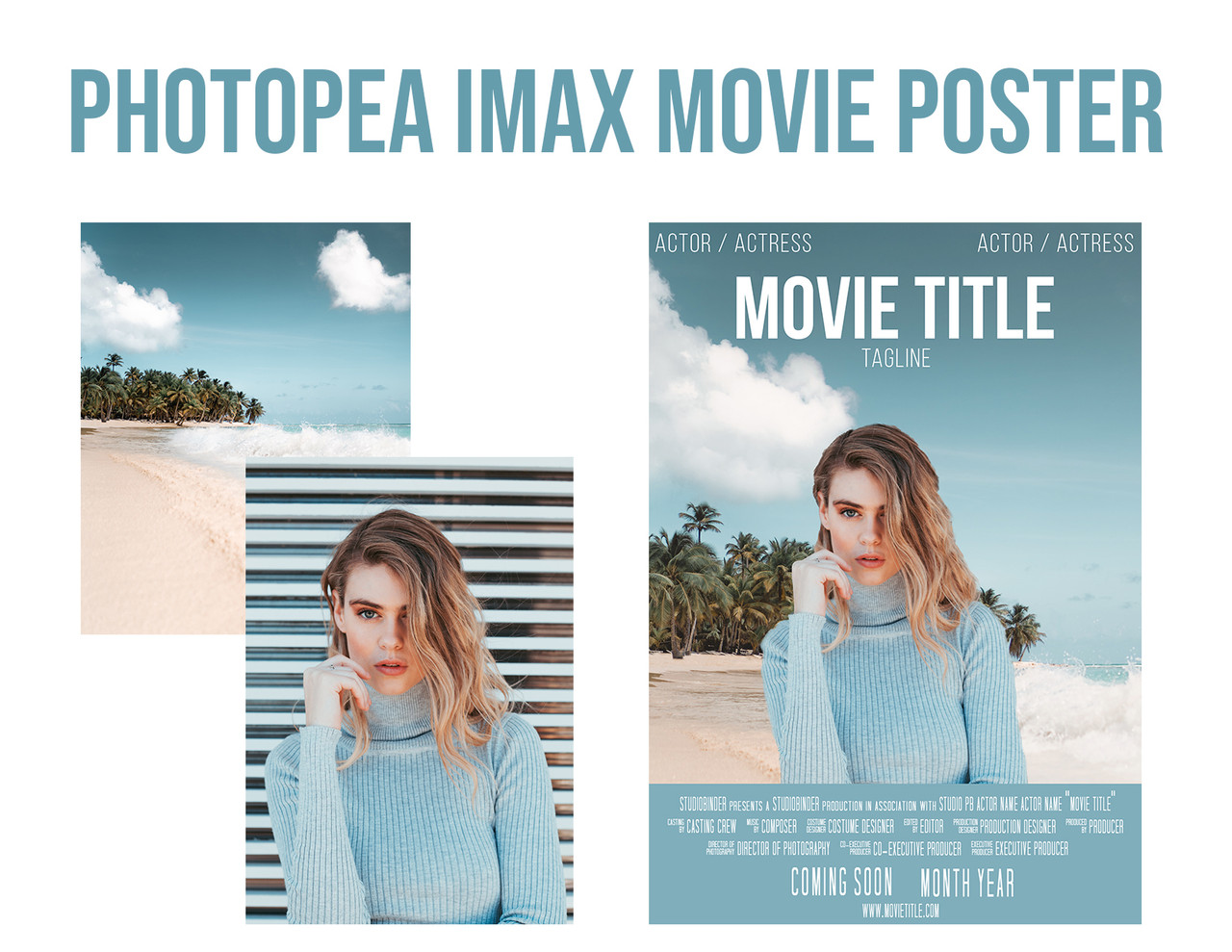 Photopea (Photoshop Alternative) - 3 Part Movie Poster Lesson ...