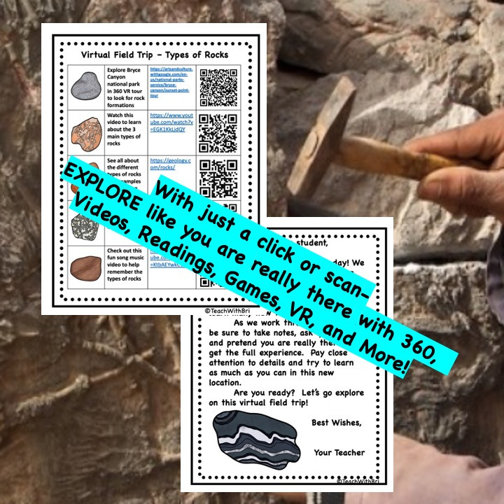 Fossils- Virtual Field Trip-printable version