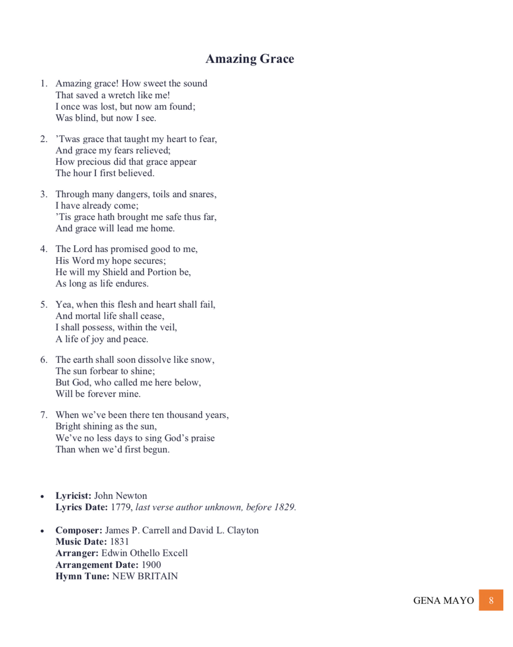 Great Hymns of the Faith: A Hymn Study for All Ages