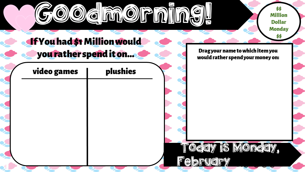 Question of the Day Jamboard FEBRUARY