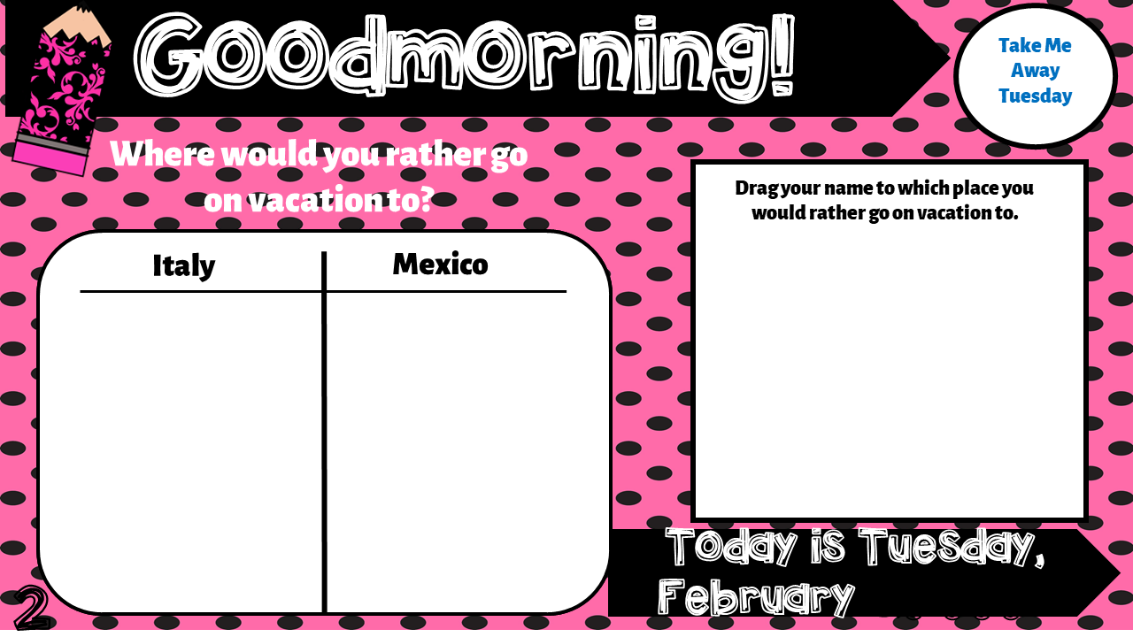 Question of the Day Jamboard FEBRUARY