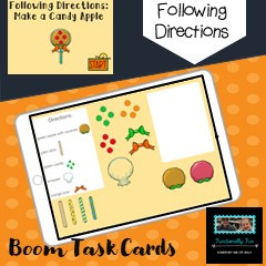 Following Directions: Make a Candy Apple Boom Cards