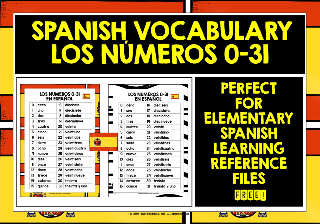SPANISH NUMBERS 0 31 REFERENCE LIST Amped Up Learning spanish-numbers-0-31-reference-list-amped-up-learning