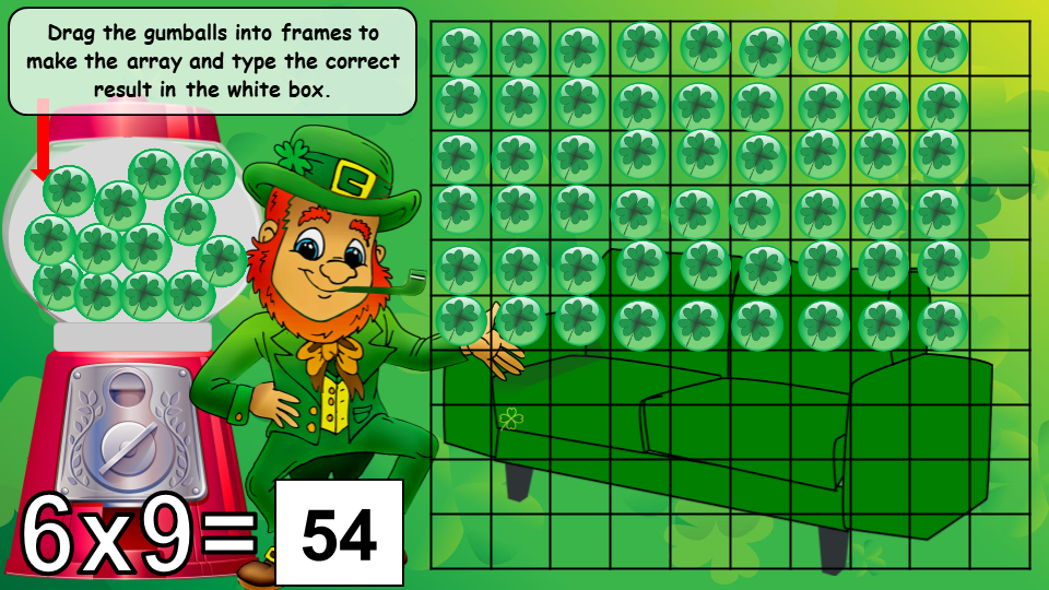 3rd Grade Multiplication Arrays | St. Patrick's Day | EDITABLE in ...