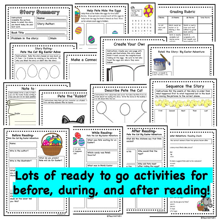 Pete the Cat Big Easter Adventure - printable version