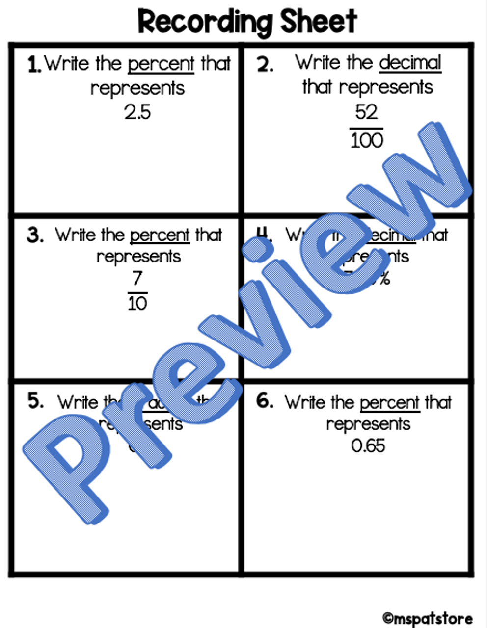 Black History Month Math Activity: Converting Percent, Fractions and ...