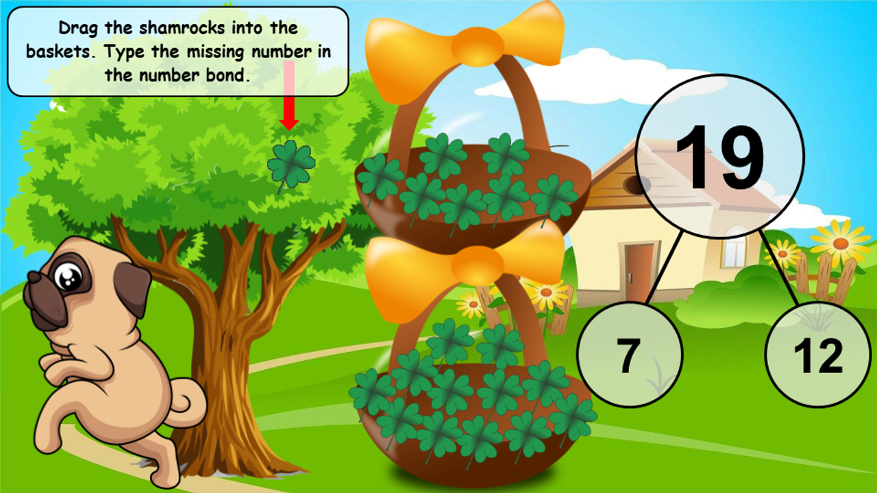 DIGITAL Number Bonds ADDITION to 20 St. Patrick's Day EDITABLE in ...