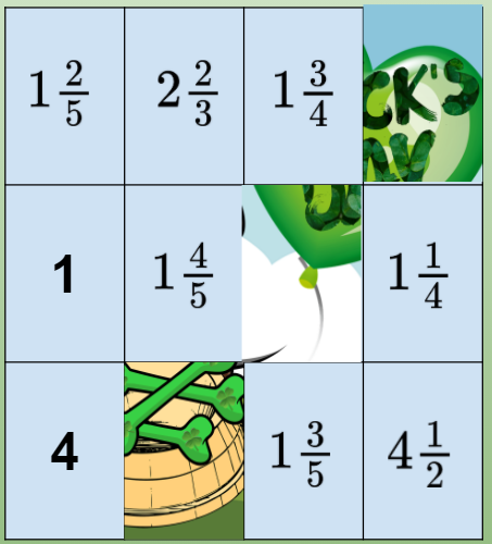 Puzzles St. Patricks Day 4th Grade Fractions Mixed Numbers Add Subtract ...
