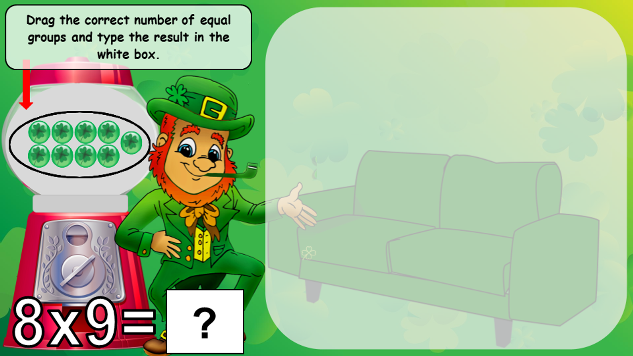 3rd Grade Multiplication Equal Groups St. Patricks Day in Google Slides ...