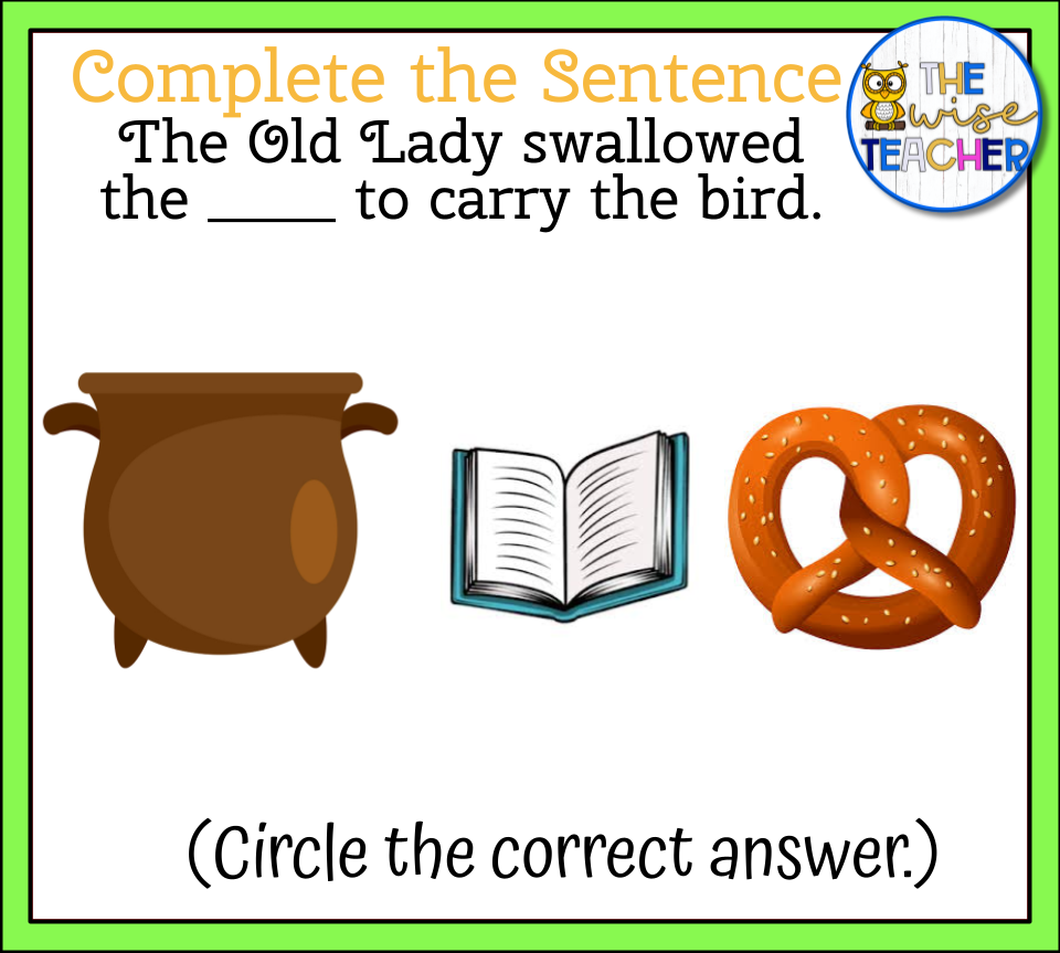 There Was An Old Lady Who Swallowed A Clover (PPT) INTERACTIVE