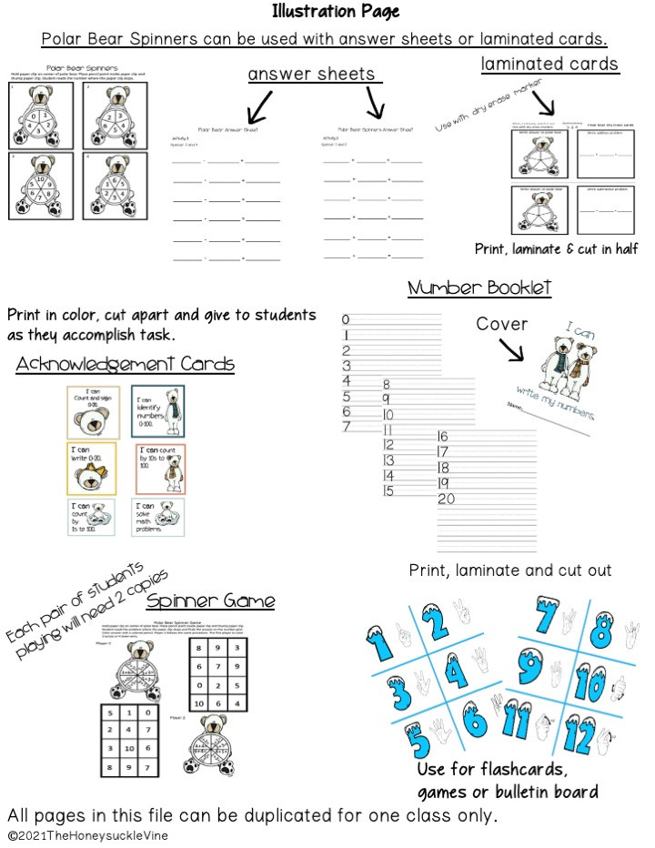 Special Education ASL Polar Bear Math