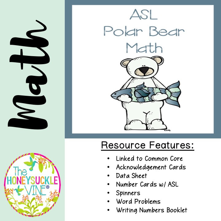 Special Education ASL Polar Bear Math