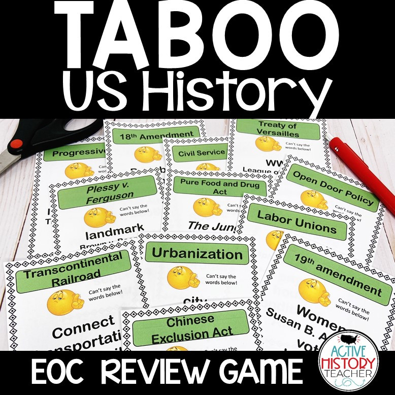US History EOC Review Game TABOO
