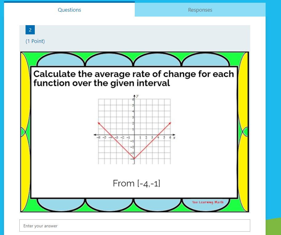 Average Rate of Change of Non-Linear Functions - Microsoft OneDrive ...