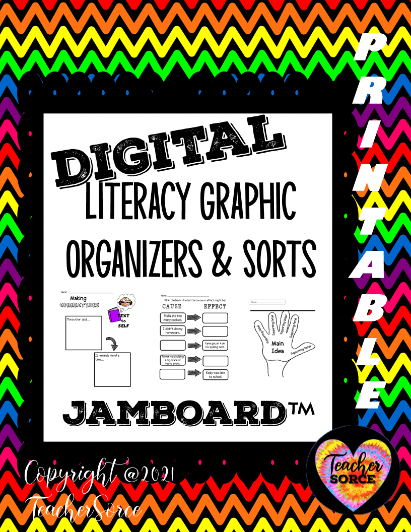 Reading Fiction and Nonfiction Graphic Organizers and Sorts for ...