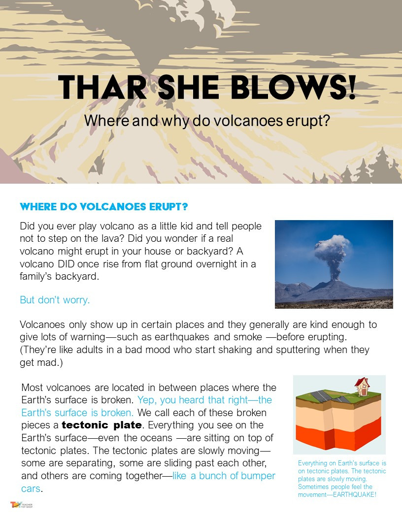 Volcanoes, Earth's Layers and Plate Tectonics Activities | for Google ...