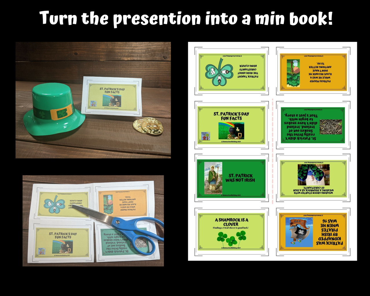 St. Patrick's Day Printable Activities & Leprechaun Hat Craft