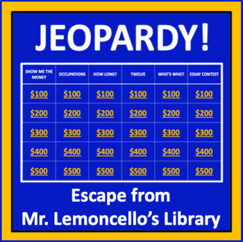 Escape from Mr. Lemoncello's Library Jeopardy