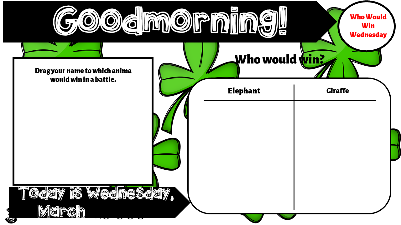 Attendance Tracker Question of the Day Jamboard (February-April GROWING ...