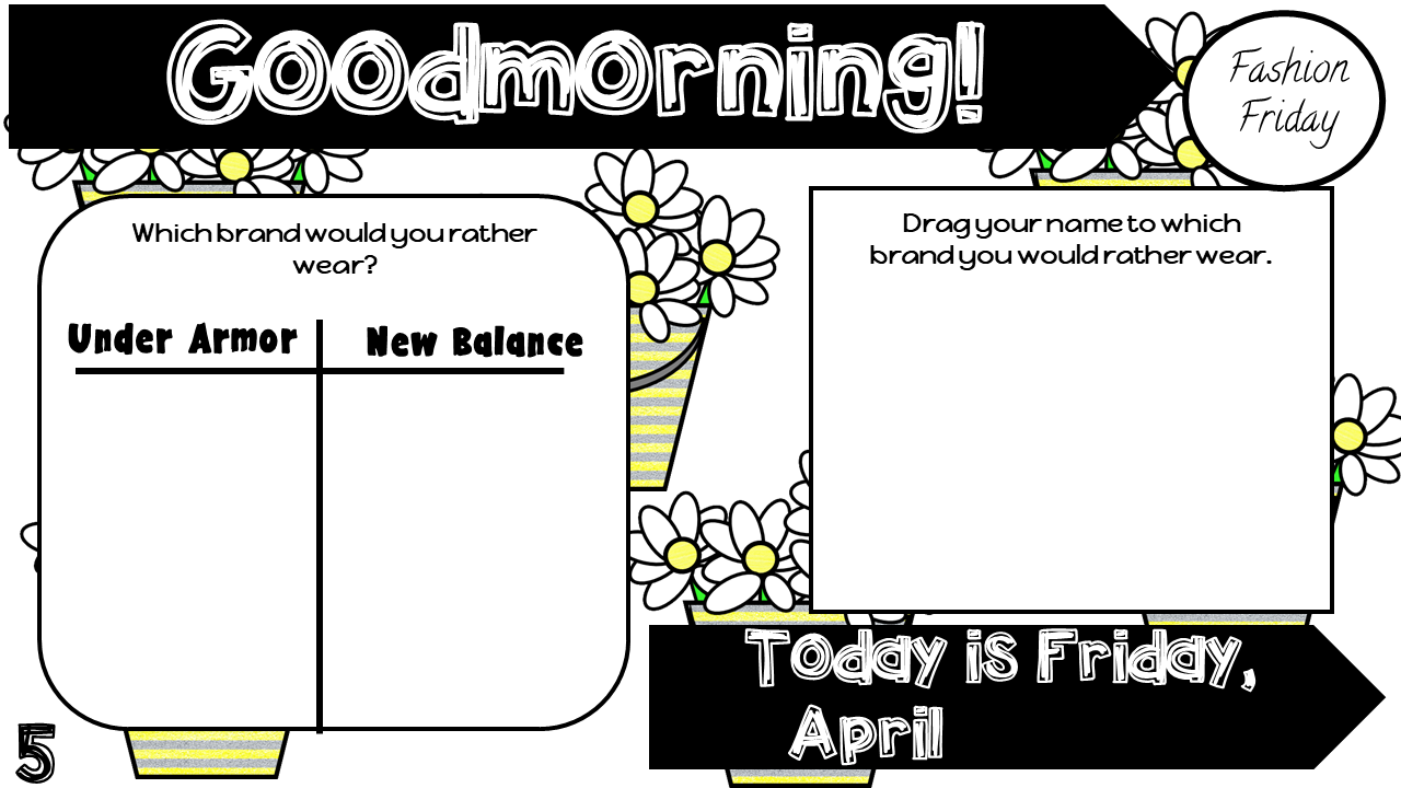 Attendance Tracker Question of the Day Jamboard (February-April GROWING ...