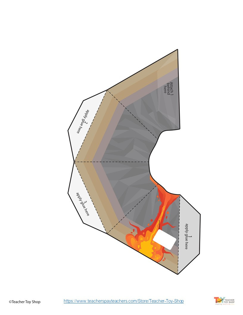 Volcano Craft | Natural Disasters Activity | Earth Science STEM Pop-Up Card