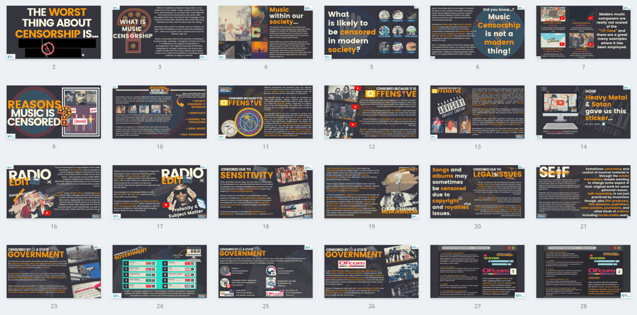 Music Censorship - FULL LESSON-Distance Learning | Google Slides™