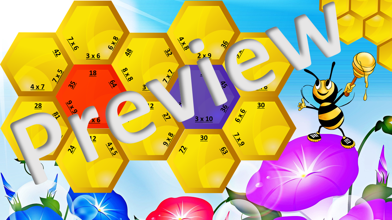 Spring Tarsia Honey Bee Puzzle Multiplication Division Facts Printable ...