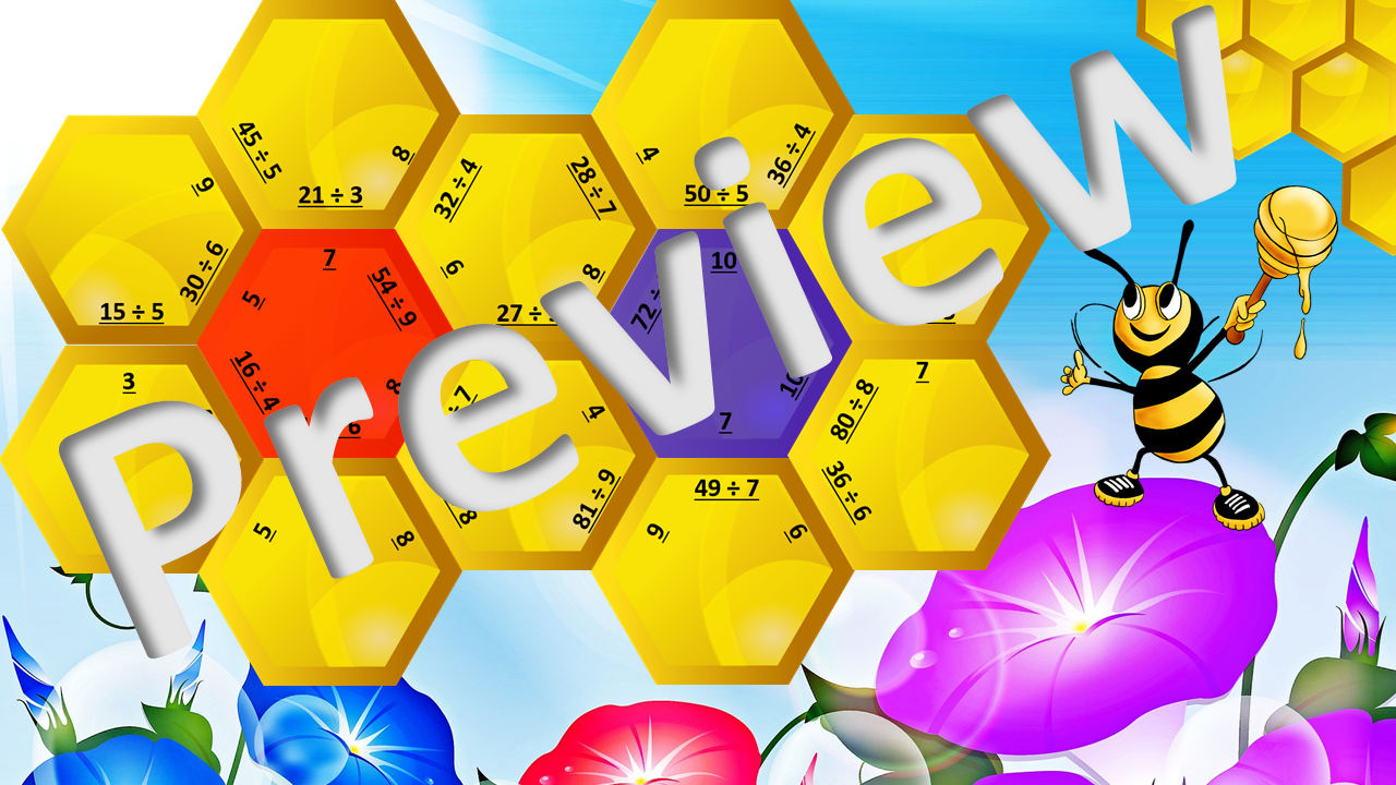 Spring Tarsia Honey Bee Puzzle Multiplication Division Facts Printable ...