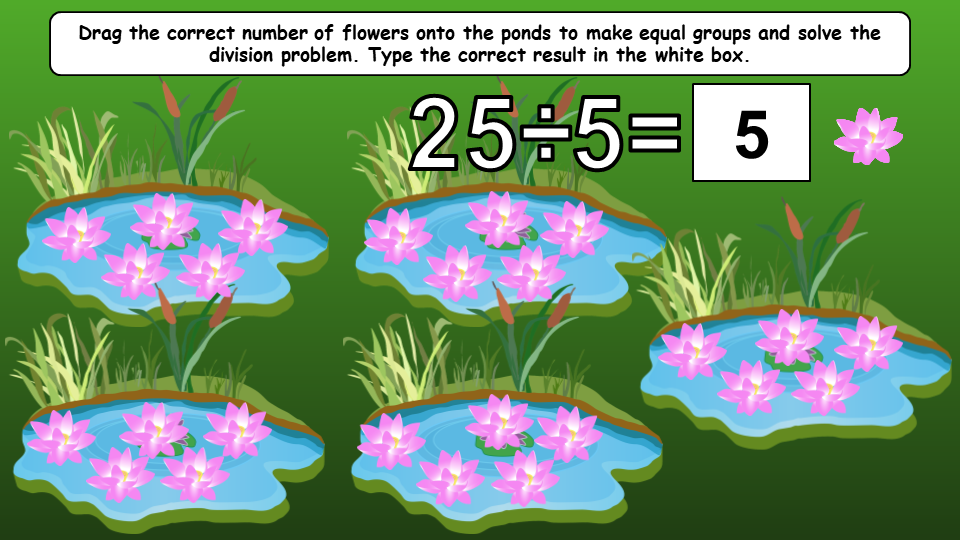 3rd Grade Math Spring Division Equal Groups in Google Slides EDITABLE ...