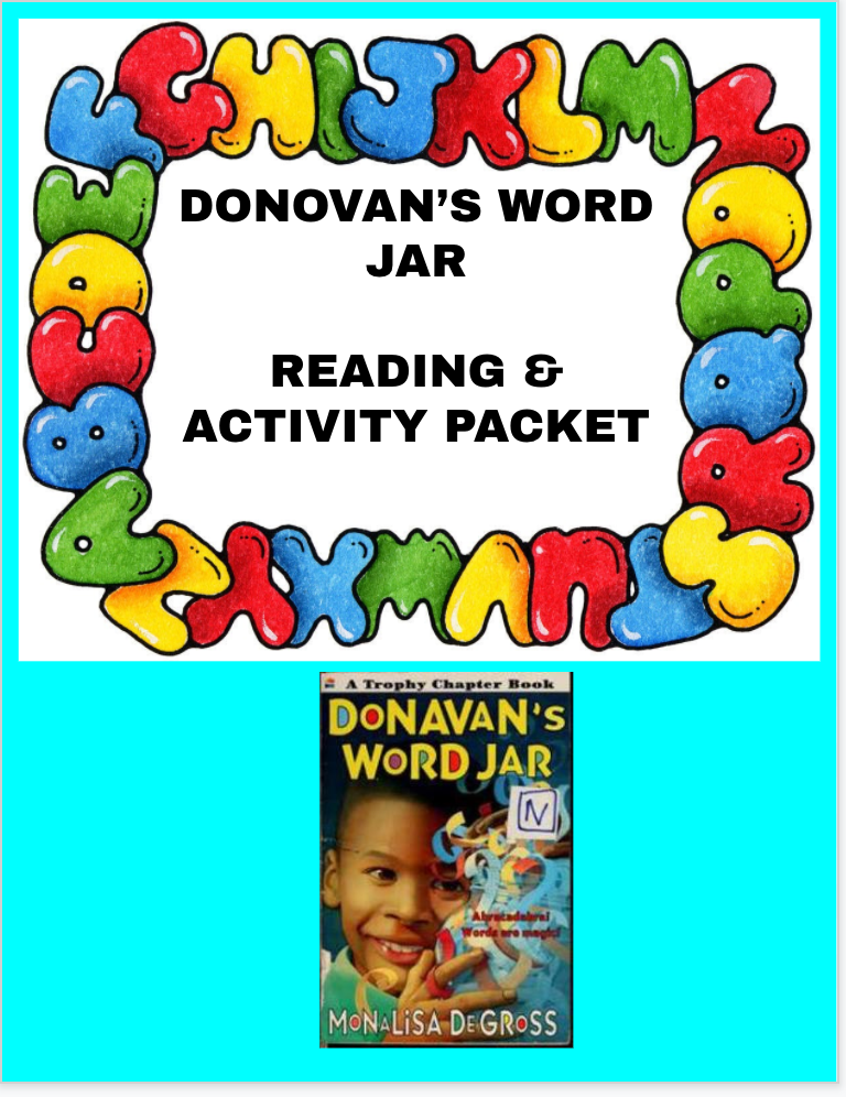 DONOVAN'S WORD JAR READING & ACTIVITY PACKET