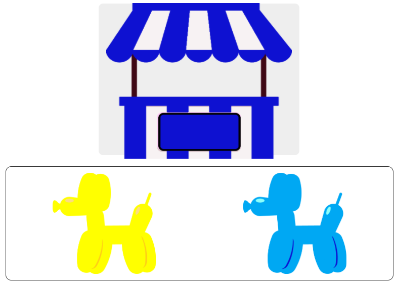 Sorting by Color: Carnival Colors - Level One - Boom Cards™