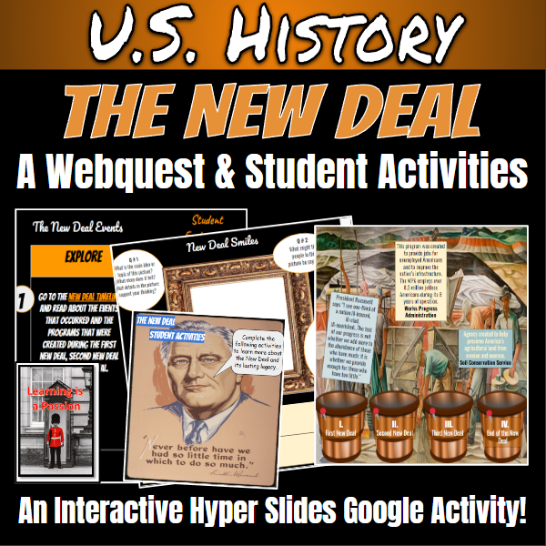 U.S. History | New Deal | A Hyper-Slides Google Student Activity ...