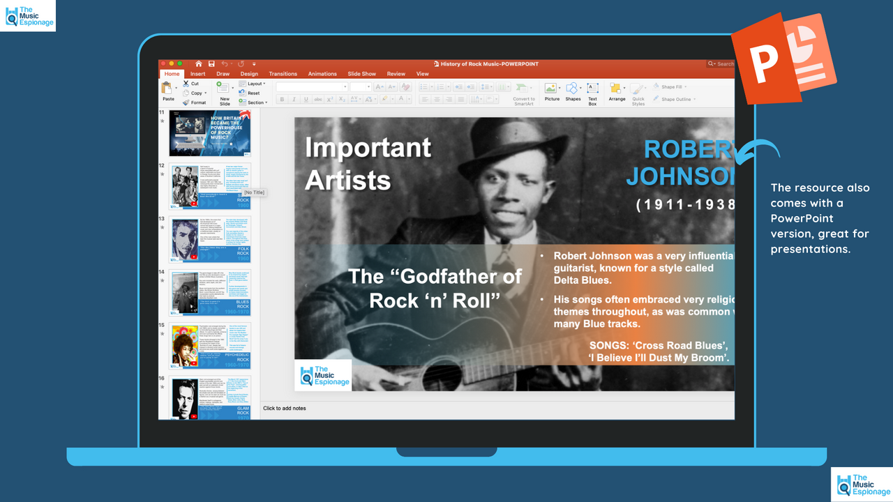 History of Rock Music - FULL LESSON-Distance Learning | Google Slides™