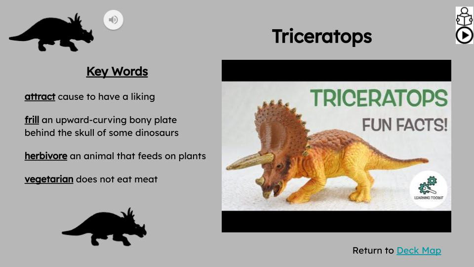 Triceratops Informational Text Reading Passage and Activities