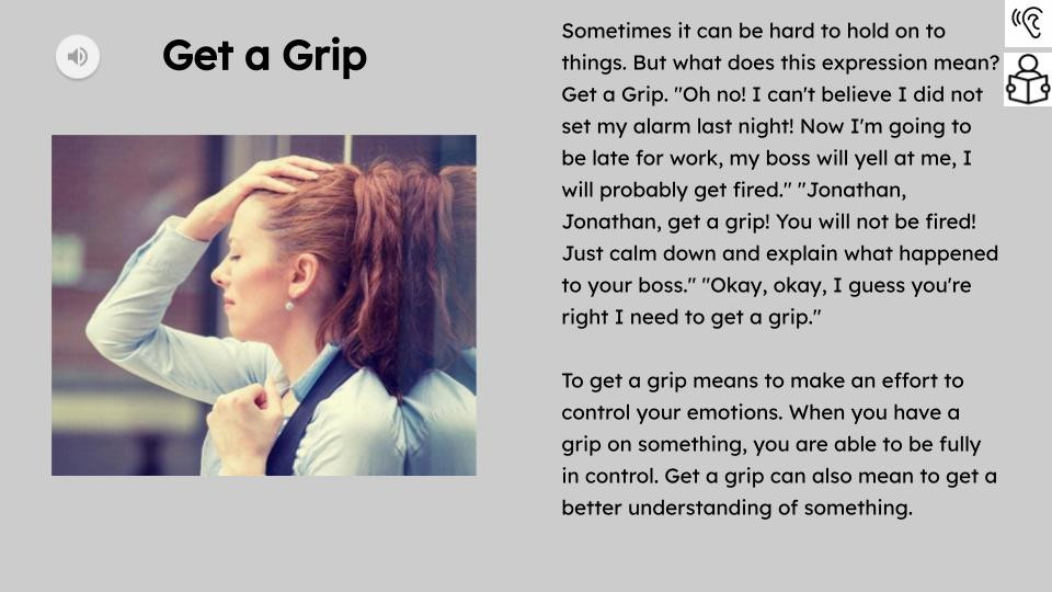 Get a Grip Figurative Language Reading Passage and Activities