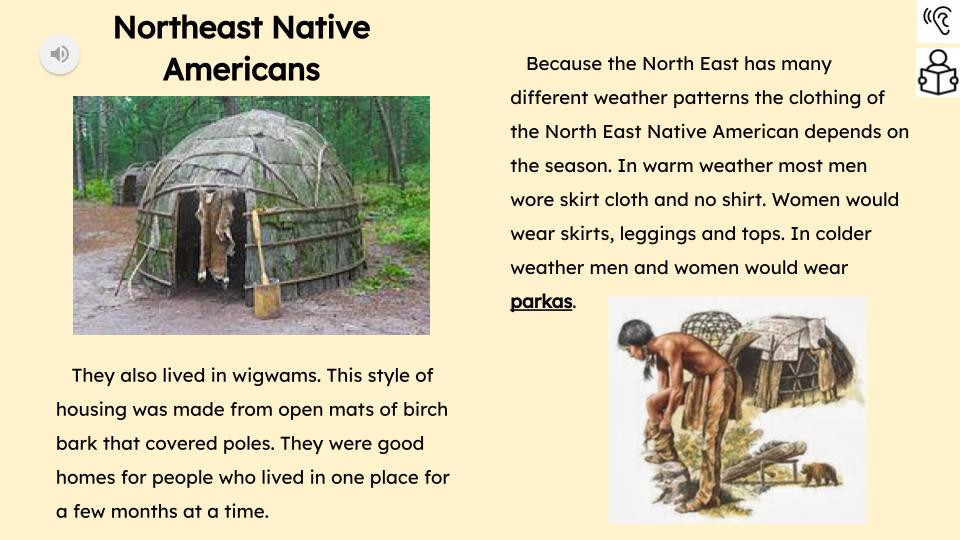 Northeast Native Americans Informational Text Reading Passage and ...