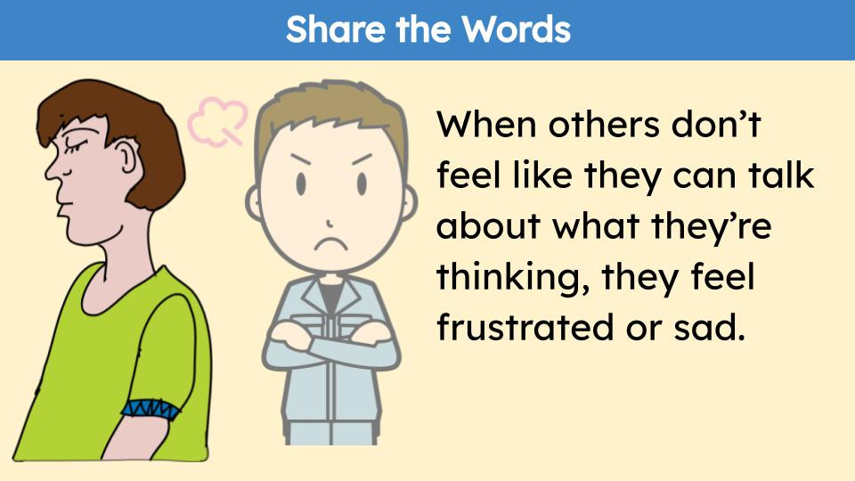 Social Story Share the Words