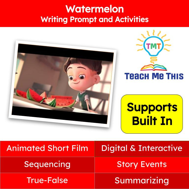 Writing Prompt and Activities: Watermelon Animated Short Film
