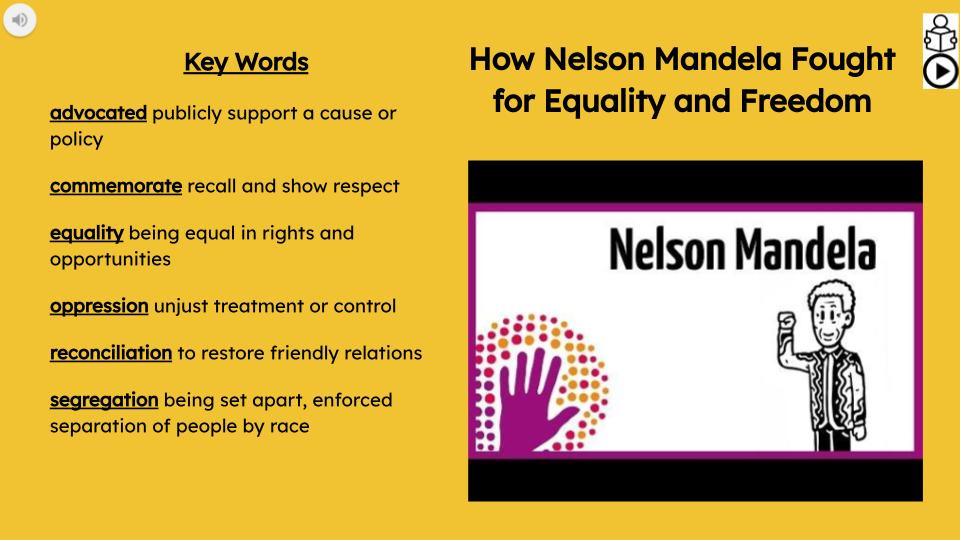 Nelson Mandela Informational Text Reading Passage and Activities
