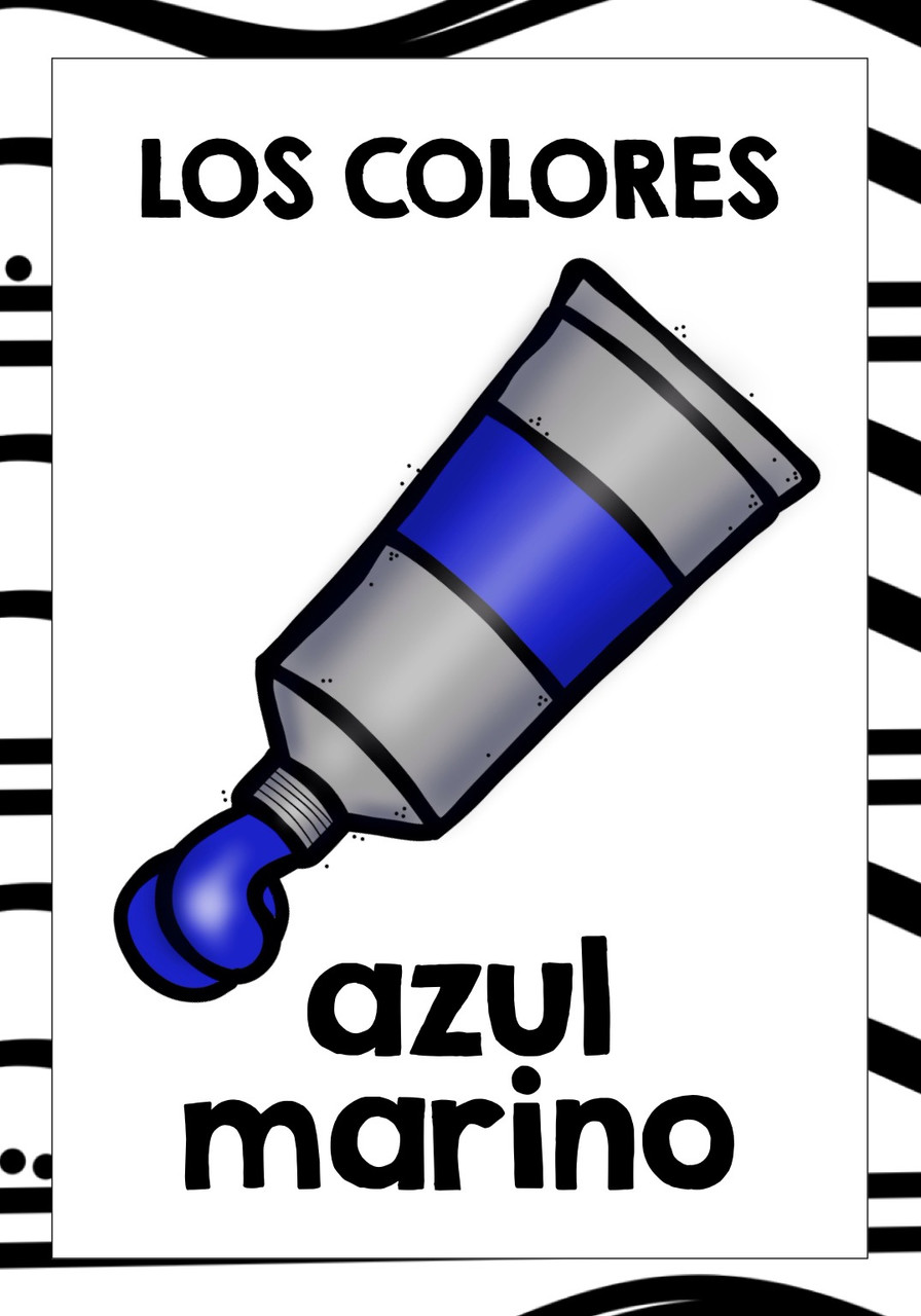 SPANISH COLORS FLASHCARDS POSTERS - Amped Up Learning