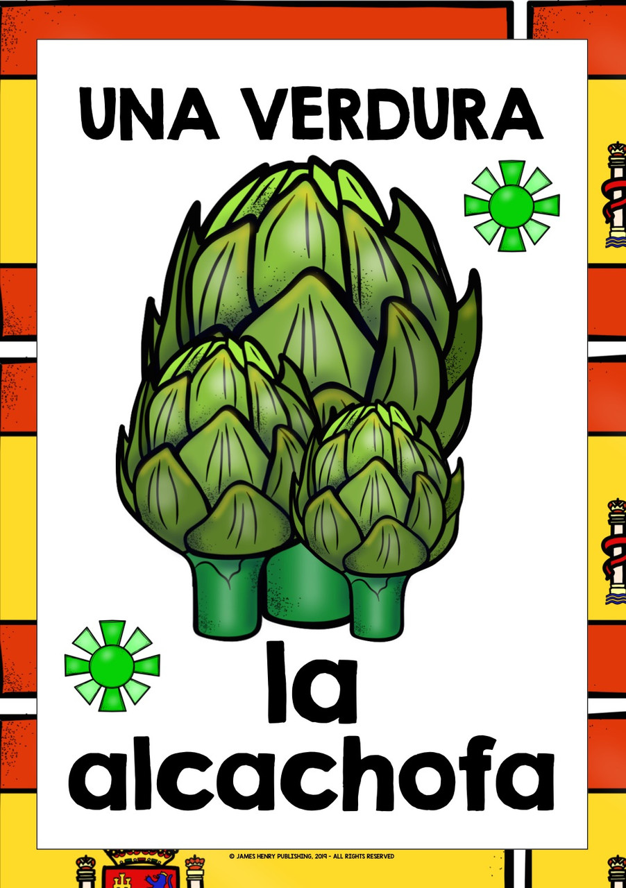SPANISH VEGETABLES POSTERS