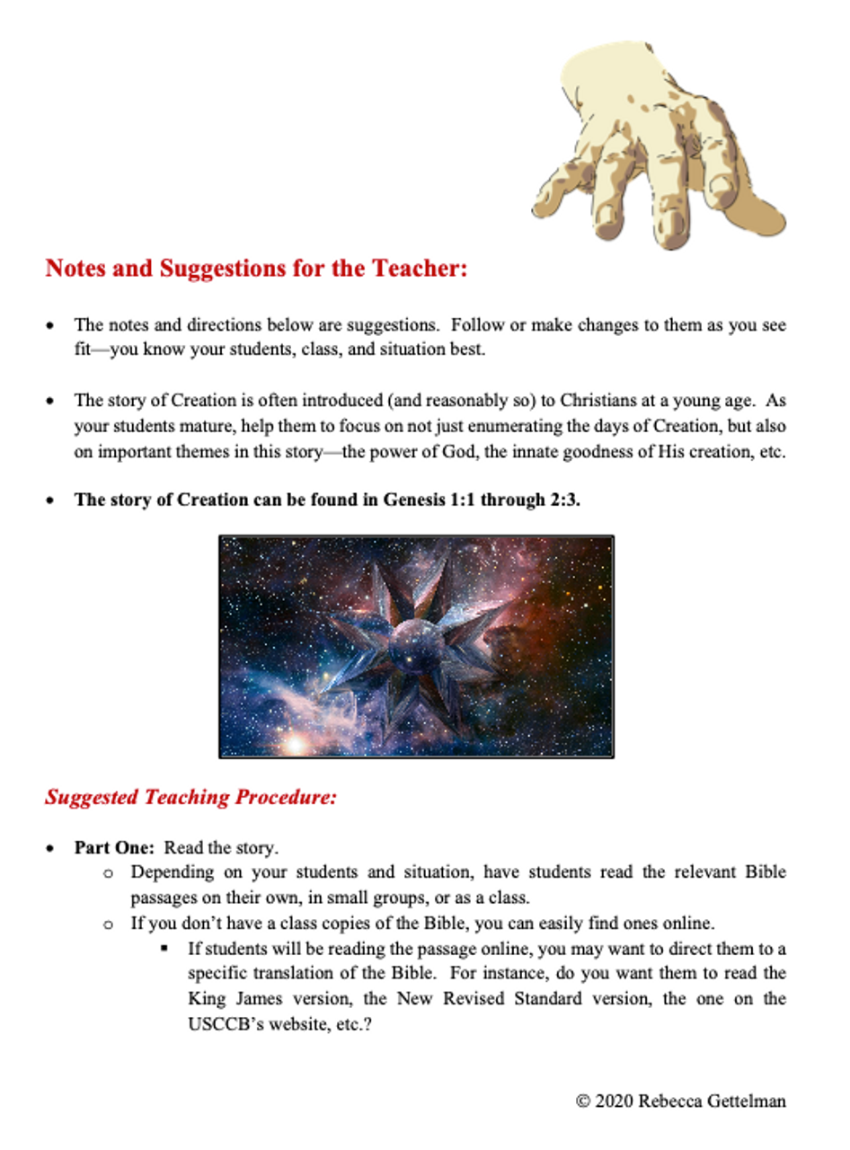 The Story of Creation: Studying the Stories of the Bible