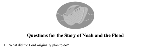 FREEBIE - Noah and the Flood: Studying the Stories of the Bible