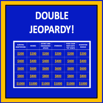 Ecosystems Jeopardy
