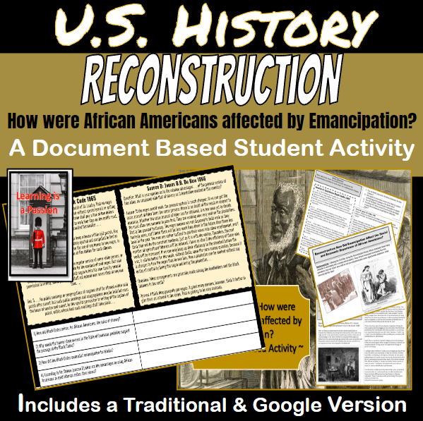 Reconstruction | Effect of Emancipation | Document Based | Distance ...