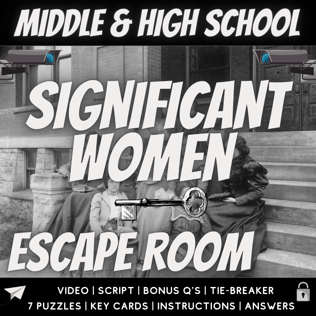 Significant Women Throughout History Escape Room