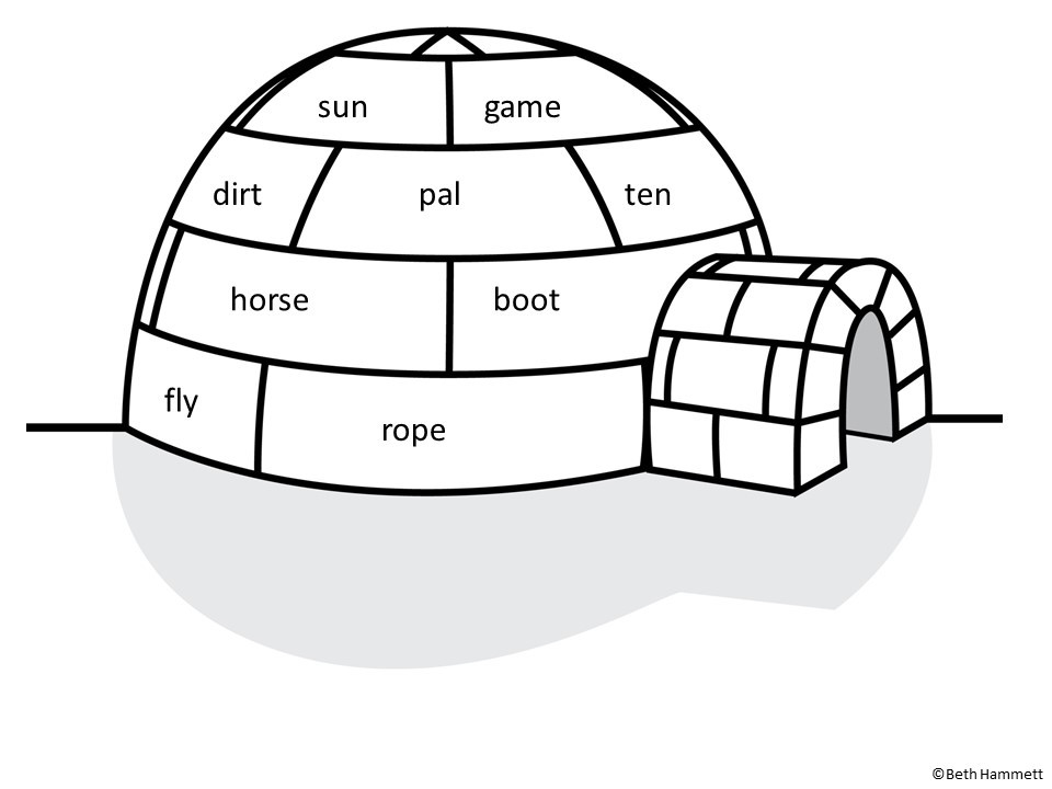 Igloo Words, Sentences, or Story Builders - Amped Up Learning