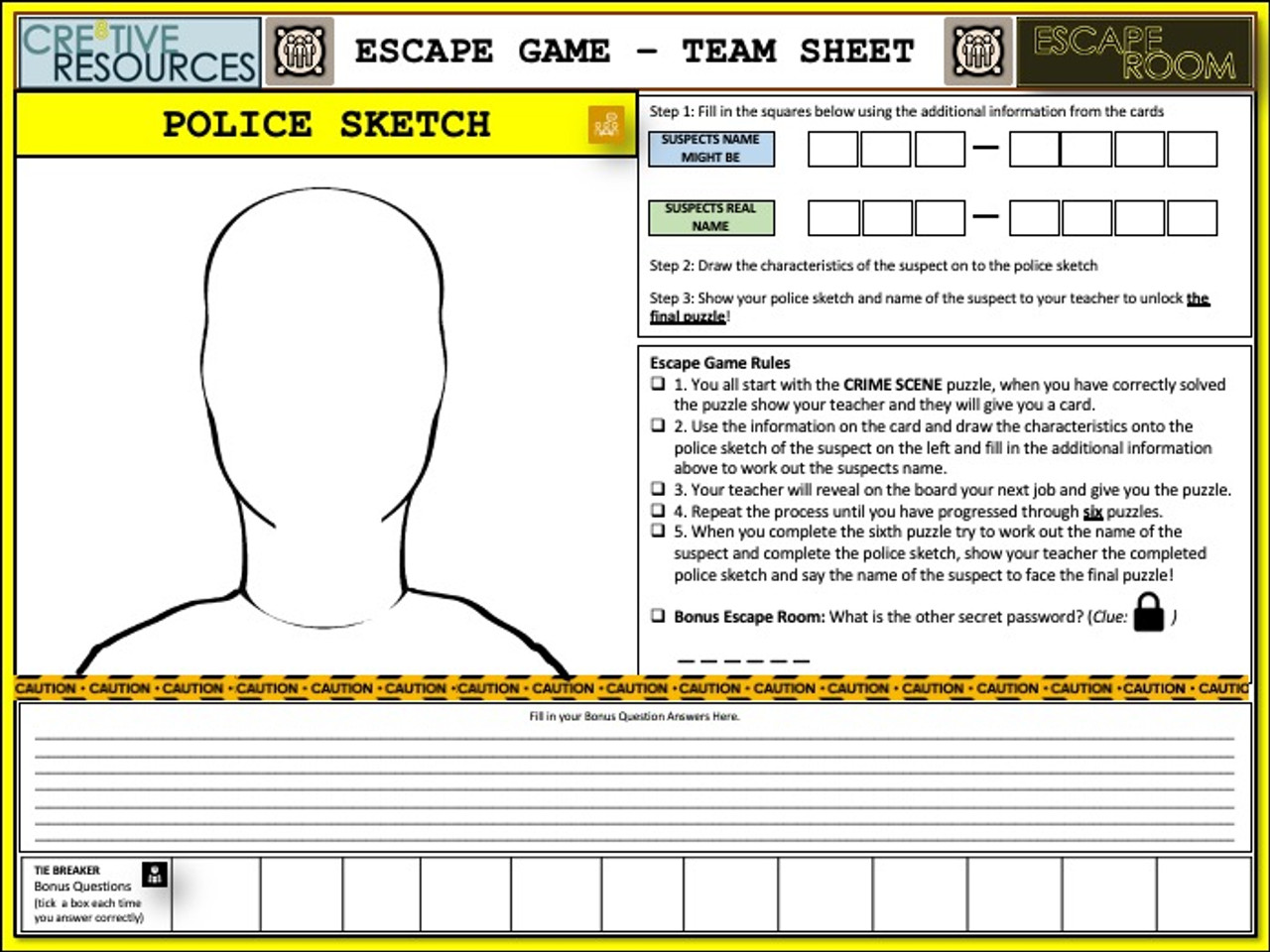 Healthy Eating Escape Room - Amped Up Learning